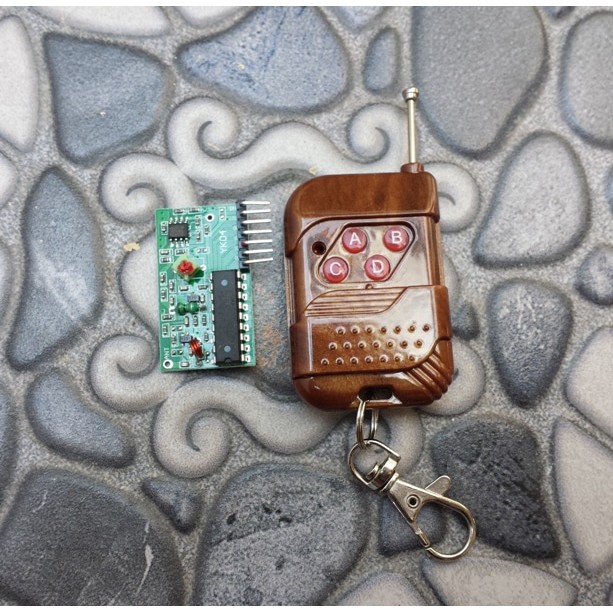 Jual REMOTE 4 CHANNEL RF TRANSMITTER AND RECEIVER 433MHz MODULE 5V ...