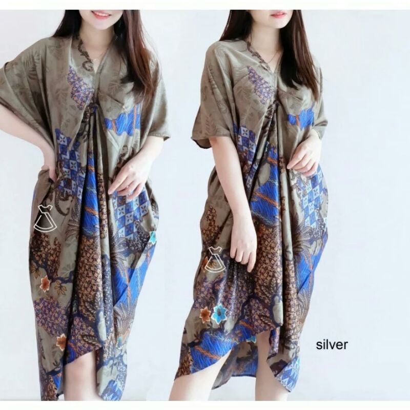 Jual LETIZIA - IVANKA DRESS KAFTAN SATIN BATIK PRADA ORI PREMIUM ...