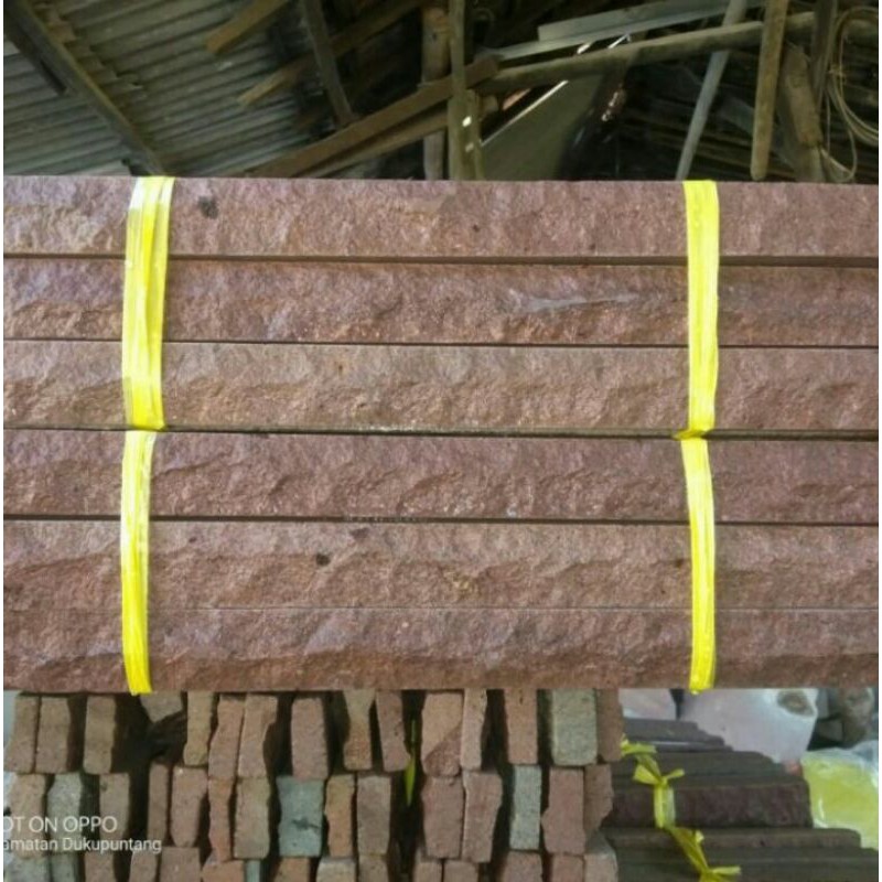 Jual Batu Alam susun sirih merah ( andesit cupang) | Shopee Indonesia