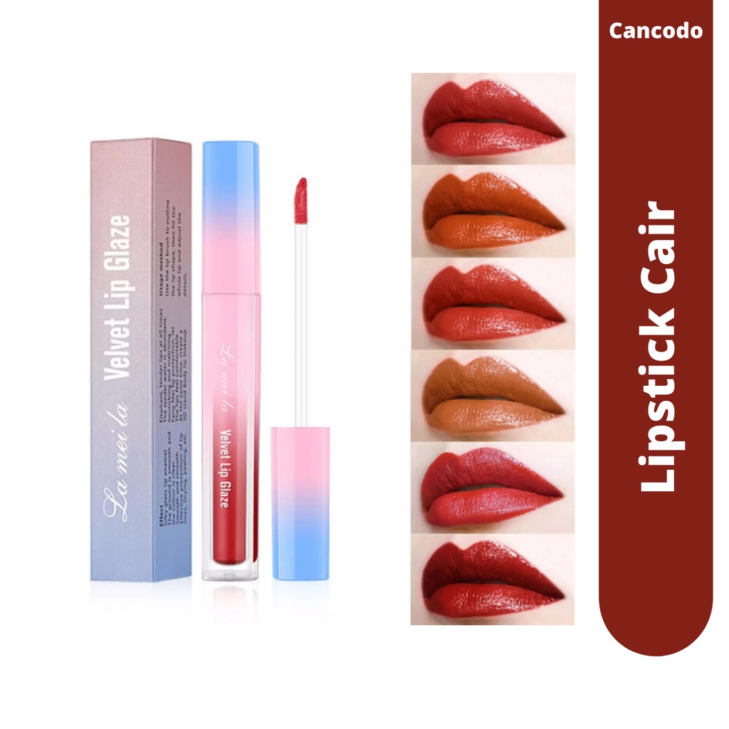 Jual Lameila Lipstick Cair Korea Anti Air / Makeup Velvet Lipstik Lip ...