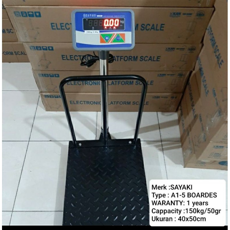 Jual Timbangan duduk digital untuk barang serbaguna merek sayaki kapasitas 150 kg | Shopee Indonesia