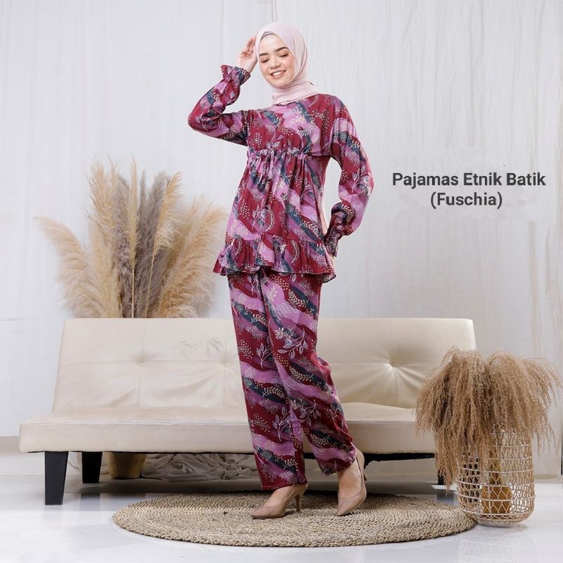 Jual PAJAMAS ETNIK BATIK TANGAN PANJANG | Shopee Indonesia