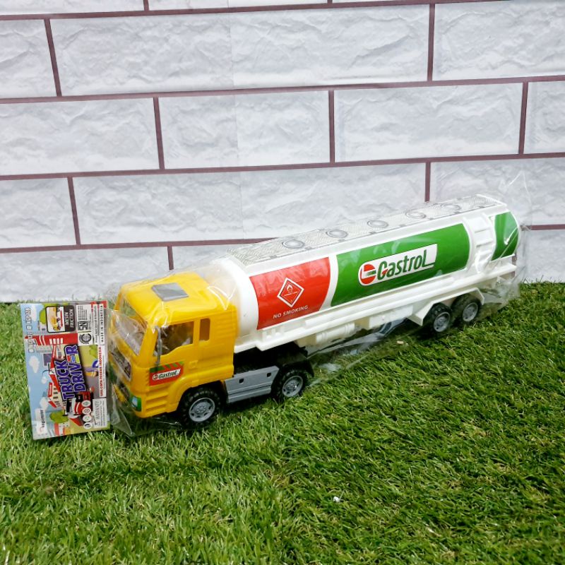 Jual mainan truk tanki - mobil tangki anak edukatif - truck bbm edukasi ...