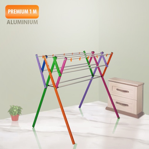 Jual JEMURAN BAJU Jemuran Pakaian Baju Rak Handuk Aluminium Lipat Besar ...