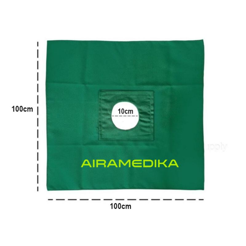 Jual Duk Lubang 100cm x 100cm Diameter Lubang 10cm - Duk Kain Operasi 1 ...
