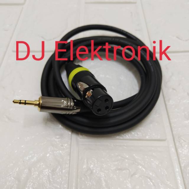 Jual kabel audio jack mini 3.5mm stereo to jack canon xlr male dan ...
