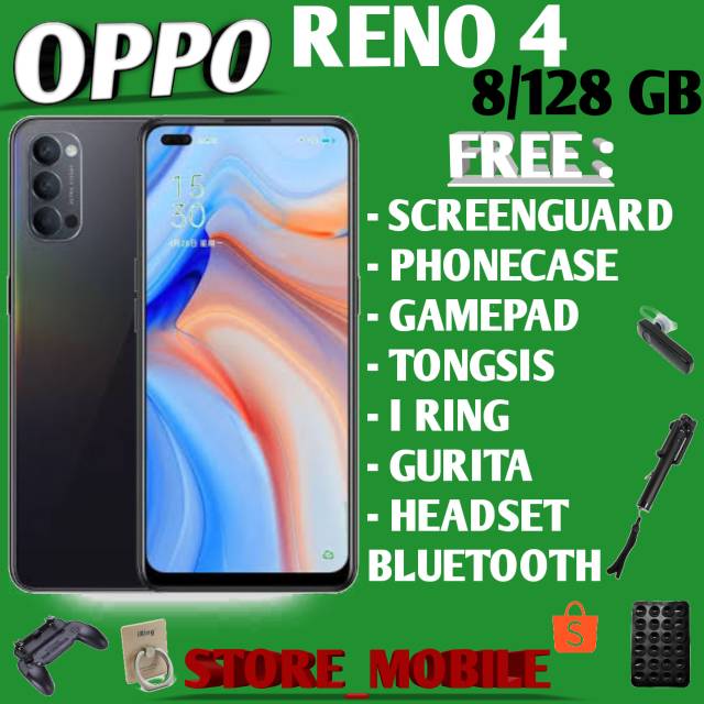Jual OPPO RENO4 8/128 RENO 4 RAM 8GB ROM 128GB GARANSI RESMI | Shopee ...