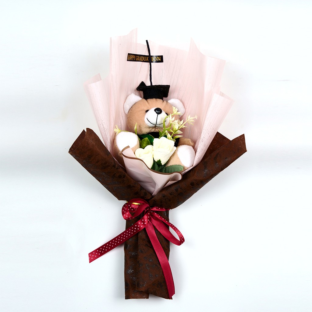 Jual buket boneka special toga wisuda/ give graduation / bouket ...