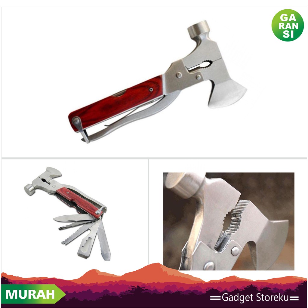 Jual Palu Geologi Survival EDC Multifungsi - Hammer EDC Serbaguna ...