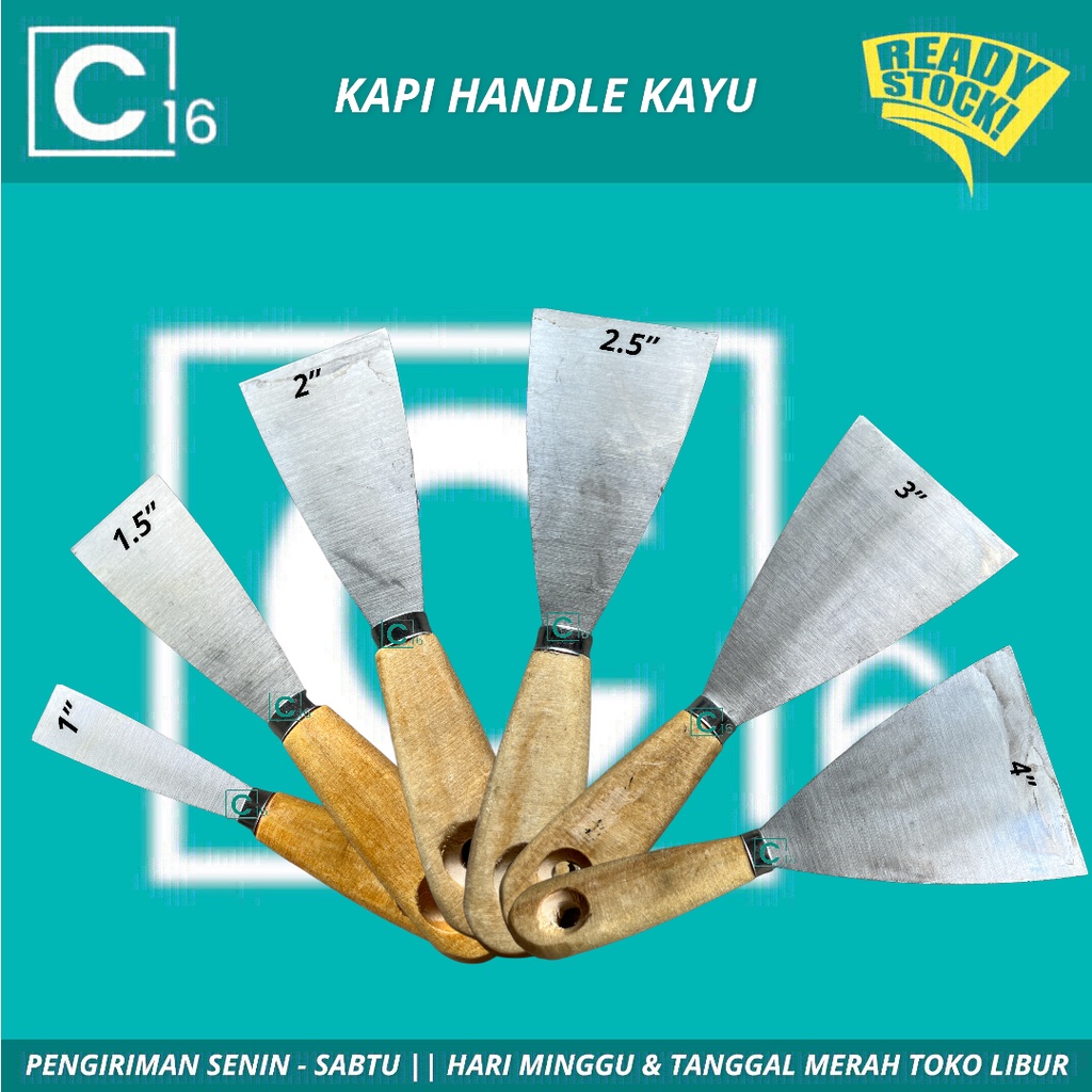 Jual Kape Gagang KAYU / Scraper / Skrap / Scrap / Kape Plat Gagang KAYU ...
