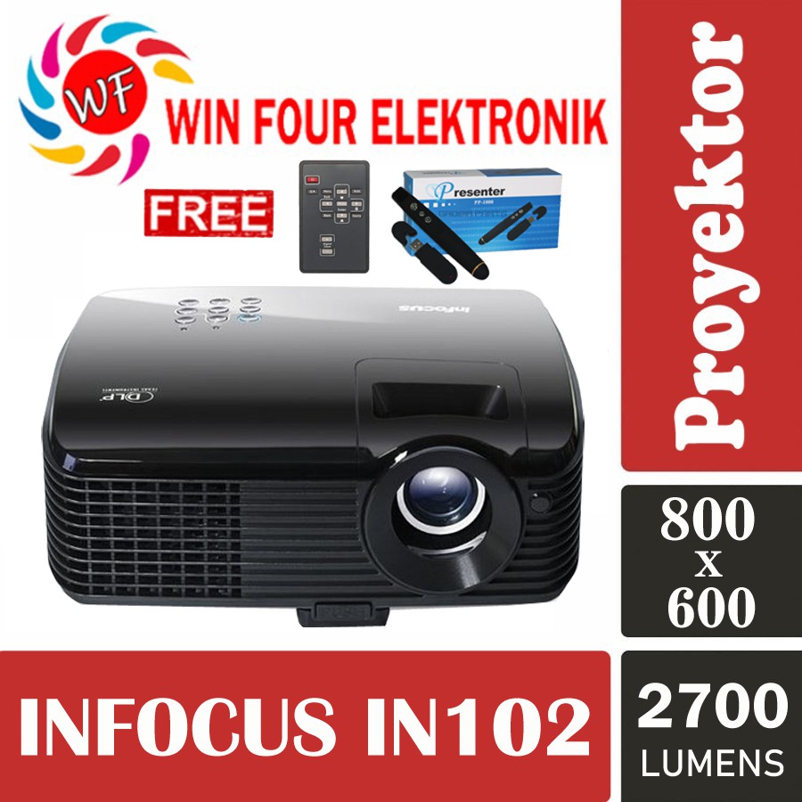 Jual Infocus Proyektor IN102 / 2700 Lumens / 2800 : 1 / Proyektor ...