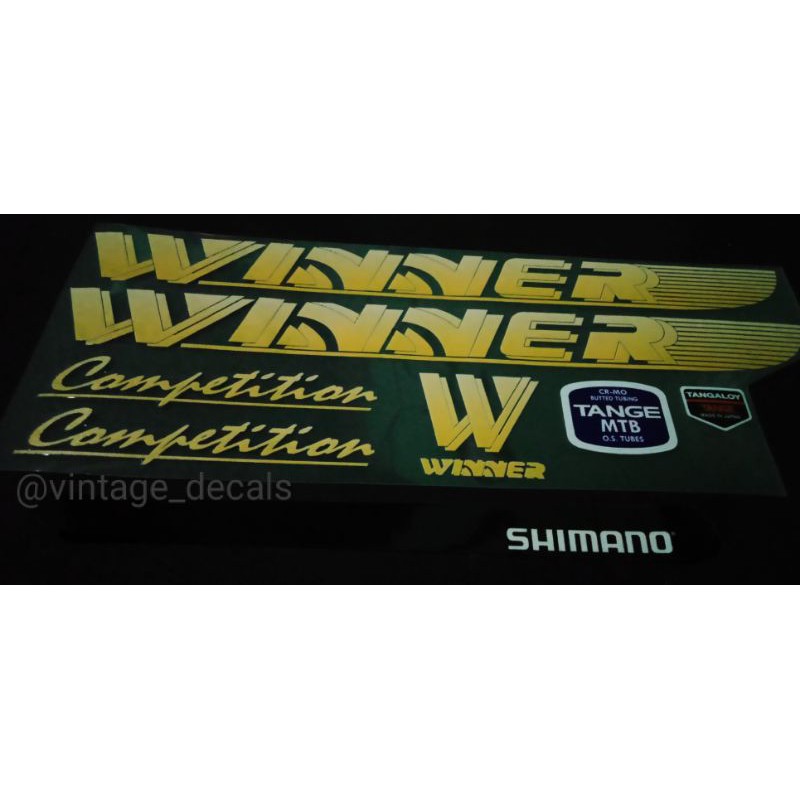 Jual sticker sepeda WINNER competition cross road | Shopee Indonesia