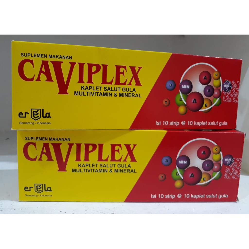 Jual Caviplex Multivitamin / Caviplek CDEZ Isi 100 Kaplet / Zinc ...
