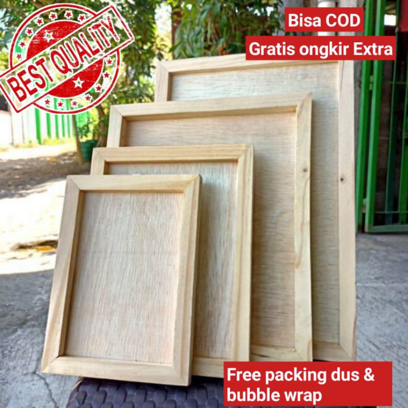 Jual PIGURA KAYU TANPA KACA, BINGKAI KAYU, FRAME KAYU, PIGURA FOTO ...