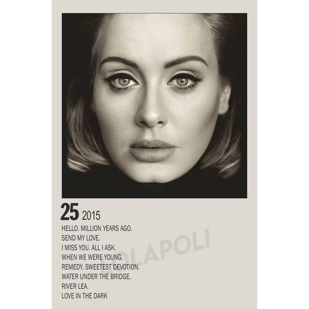 Jual Poster Cover Album 25 - Adele | Shopee Indonesia