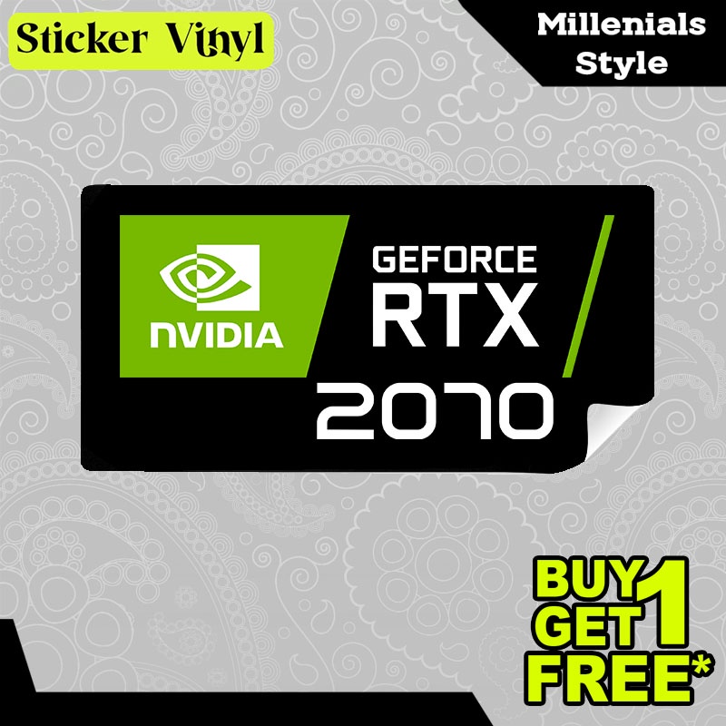Jual Stiker Sticker Nvidia Geforce RTX Ray Tracing 2070 Kartu Grafis PC ...