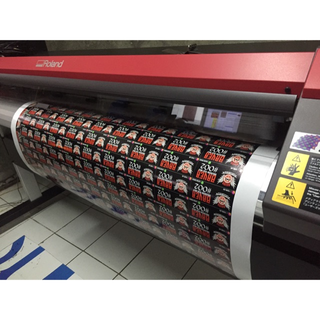 Jual CETAK STIKER VINYL LABEL KEMASAN METERAN LAMINATING PLUS CUTTING ...