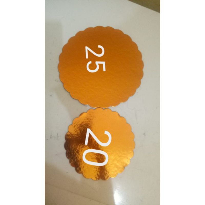 Jual ALAS CAKE BULAT GOLD / PCS | Shopee Indonesia