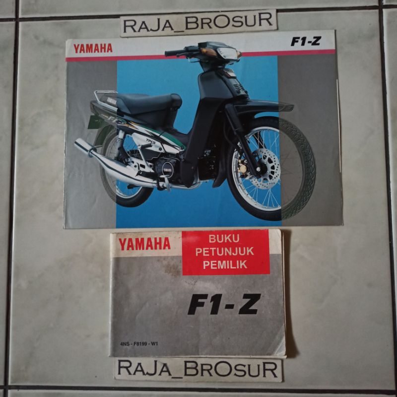 Jual Buku petunjuk pemilik/manual book + Poster brosur katalog leaflet jadul lawas Yamaha F1-Z ...