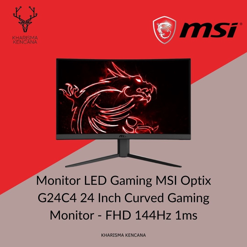 Jual Monitor LED Gaming MSI Optix G24C4 24 Inch Curved FHD 144Hz ...