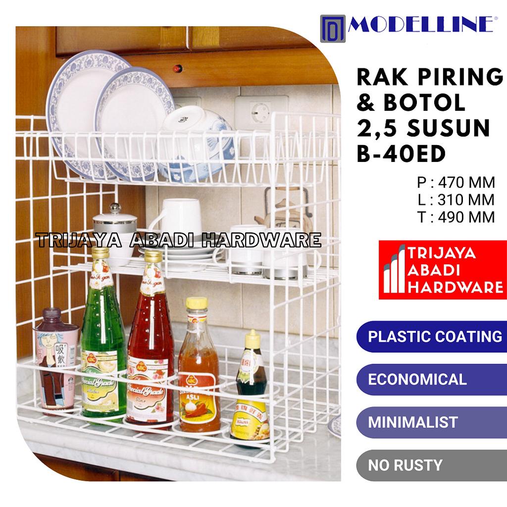 Jual Rak Piring Botol 2,5 Susun B40ED Tempat Sendok Modelline | Shopee ...
