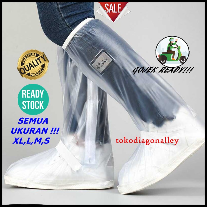 Jual Jas Hujan Sepatu XL L M S Shoes Cover Premium Sepatu Sarung Sepatu ...