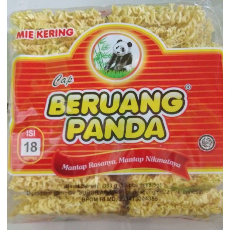 Jual MIE KERING CAP BERUANG PANDA ISI 18PCS | Shopee Indonesia