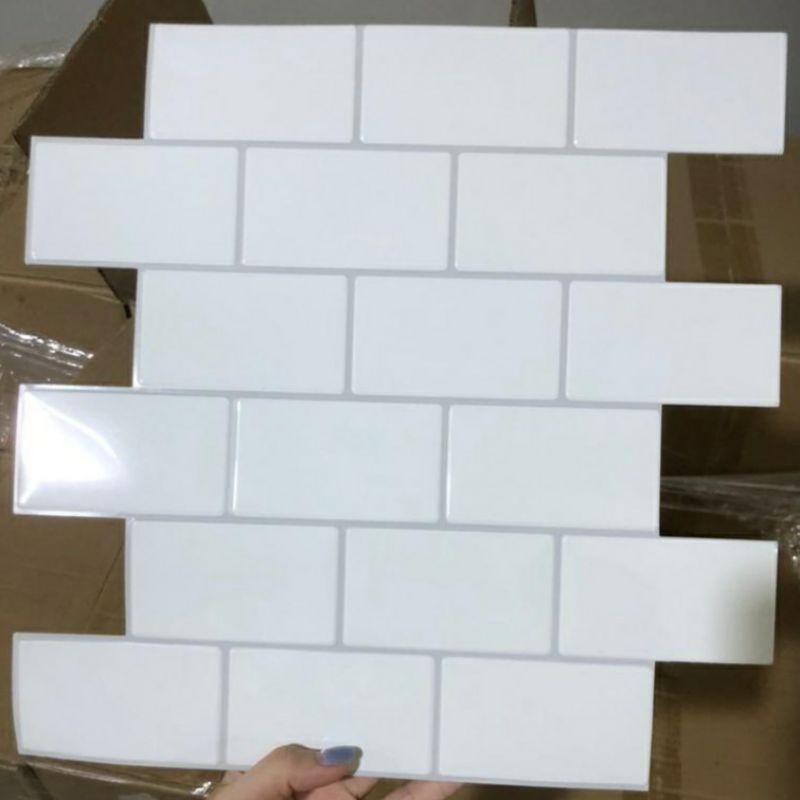 Jual Upgrade Thicker New Type Sticker Dinding Timbul Glossy 3D Wall ...