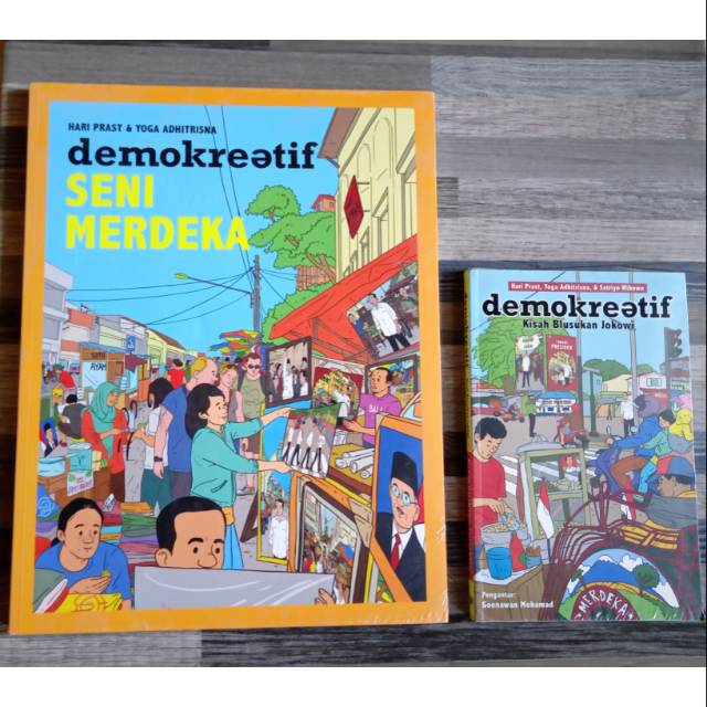 Jual KOMIK DEMOKREATIF SENI MERDEKA & DEMOKREATIF KISAH BLUSUKAN JOKOWI ...