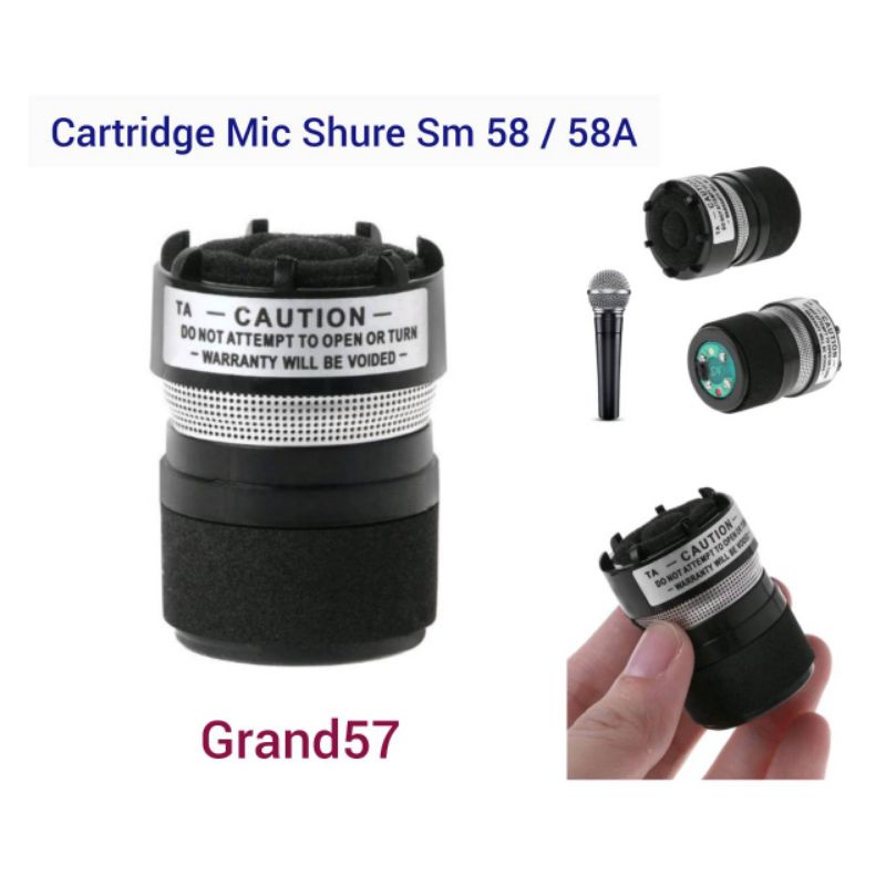 Jual Cartridge Mic Capsule Core Capsul Kapsul Shure SM58 SM58A Dynamic ...