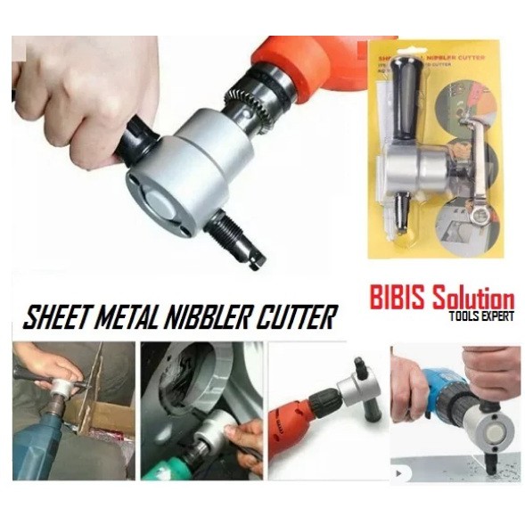 Jual Nibbler Cutter Alat Potong Belah Plat Besi Metal Baja Pakai Mesin Bor Double Head Sheet ...