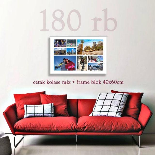 Jual Foto Blok 16rp 40x60 pigura frame bingkai promo | Shopee Indonesia