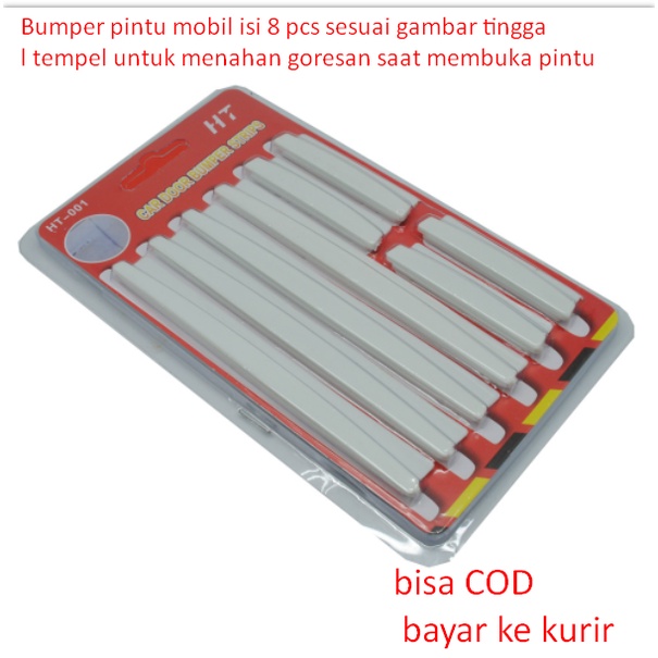 Jual Bumper pintu mobil isi 8 pcs sesuai gambar tinggal tempel untuk ...