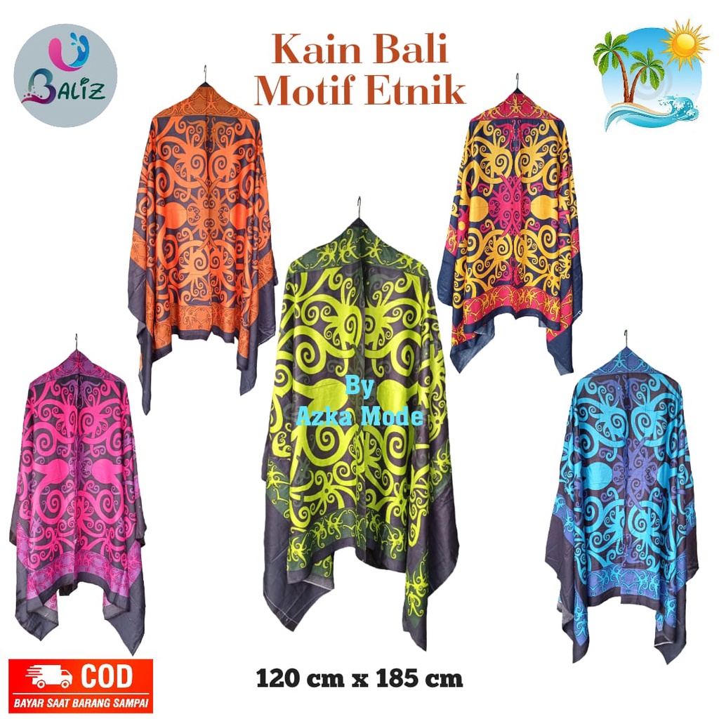 Jual Kain Bali Pantai - Kain Bali Motif Batik Etnik Kalimantan Jumbo ...