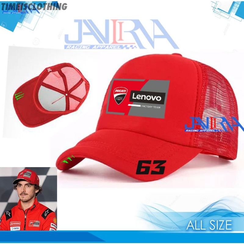 Jual Topi Trucker Ducati Lenovo factory Racing motogp TIC | Shopee ...