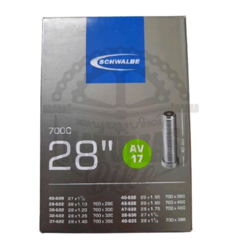 Jual BAN DALAM SCHWALBE 700 x 28 - 45 AV17 SCHRADER 40mm | Shopee Indonesia