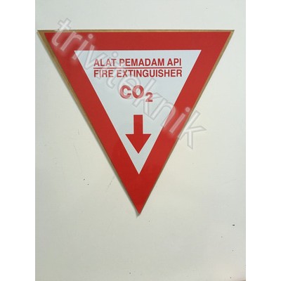 Jual Tanda akrilik alat pemadam api ringan,rambu apar powder co2 | Shopee Indonesia