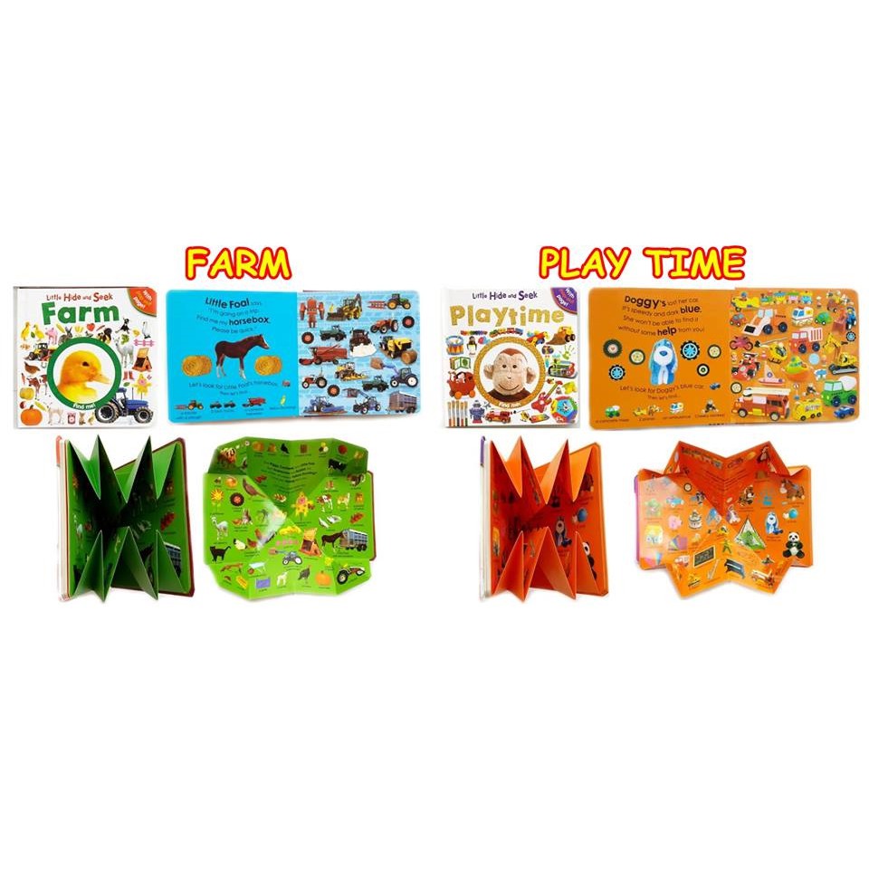 Jual LITTLE HIDE AND SEEK BOOK FARM & PLAY TIME BUKU ANAK | Shopee ...
