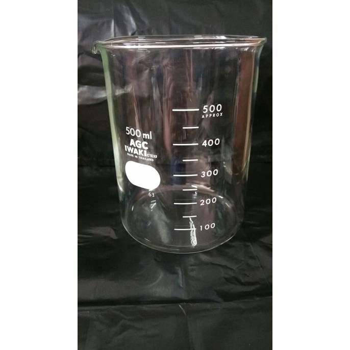 Jual Iwaki Beaker Glass Cap 500 Ml / Gelas Piala / Gelas Kimia | Shopee ...
