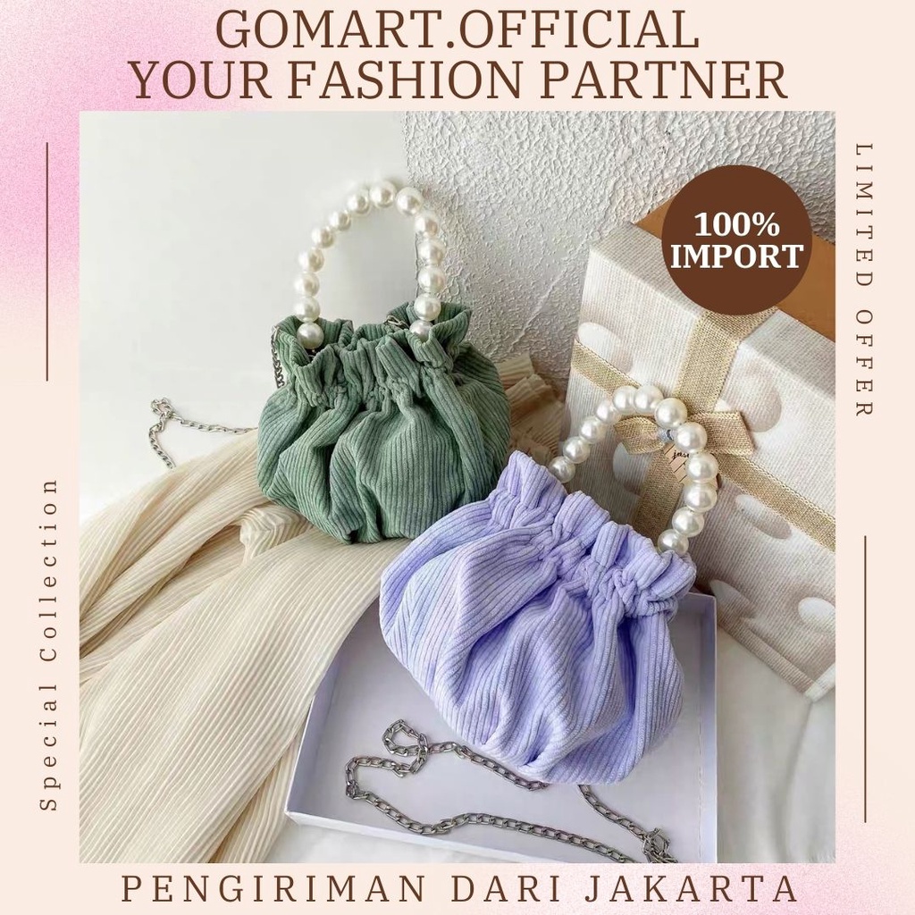 Jual GOMART - Tas Bucket Bag Wanita Import - Tas Selempang Wanita Mini ...