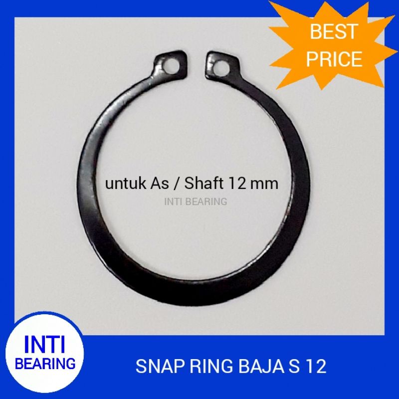 Jual SNAP RING S12 S 12 S-12 AS 12 mm SPARE PART POMPA AIR CIRCLIP KLIP PENGUNCI SNAPRING ...