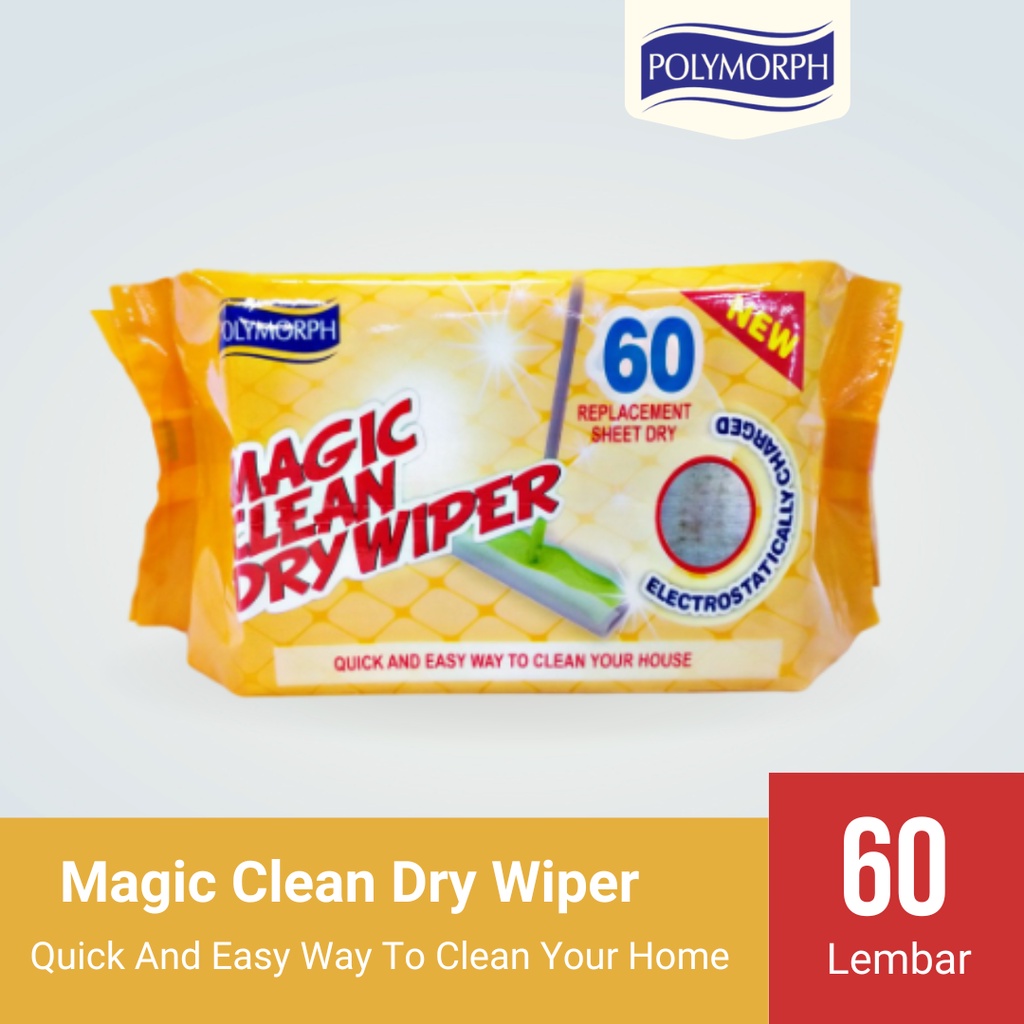 Jual Polymorph Magic Clean Dry Wiper 60 Sheet | Shopee Indonesia
