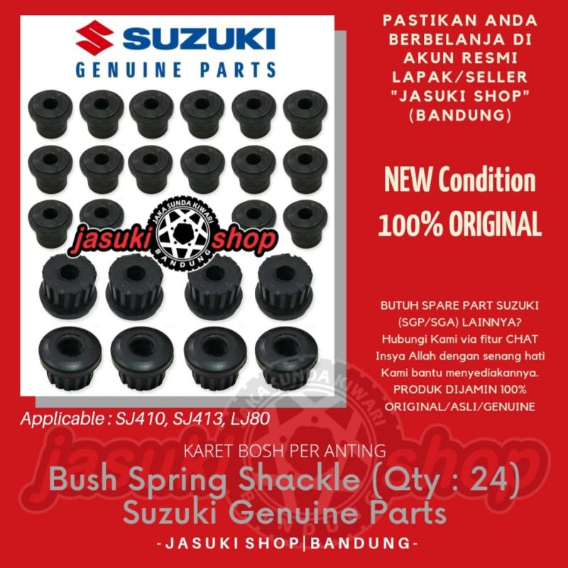 Jual 24 Bushing Bush Spring Bosh Per Anting Anting Suzuki Jimny Katana ...