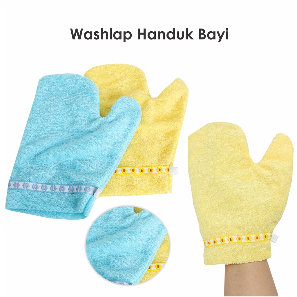 Jual Waslap bayi / Wash Lap Bayi Lembut Halus Sarung Tangan Handuk Bayi ...
