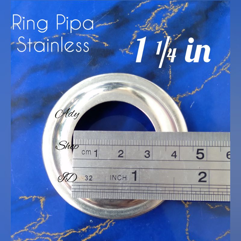Jual Ring pipa stainless ukuran lobang 1 ¼ in | Shopee Indonesia