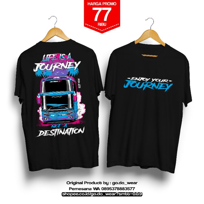Jual kaos bus keren "Journey" | Shopee Indonesia