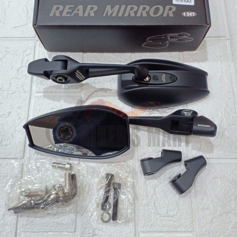 Jual SPION NAPOLEON HITAM MOTOR NMAX AEROX LEXI ADV VARIO NEW | Shopee ...