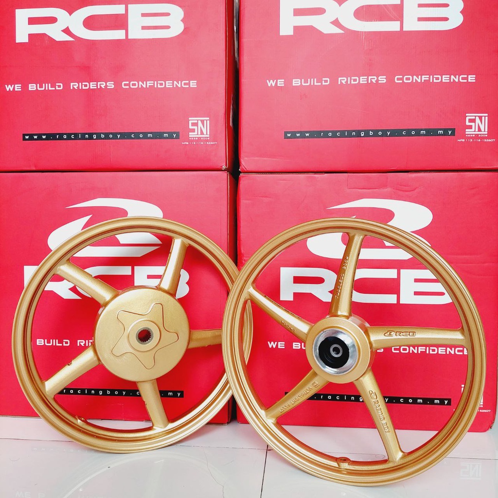 Jual VELG RACING RCB SP 522 YAMAHA MIO RCB SP 522 GOLD UKURAN 140 160 RING 14 ORIGINAL | Shopee ...