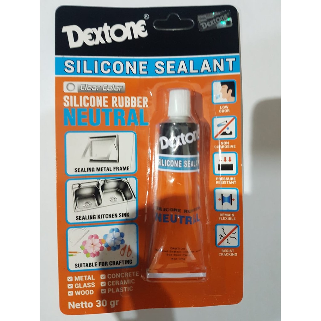 Jual DEXTONE 30g Silicone Rubber Sealant Neutral / Silen Perekat Lem ...