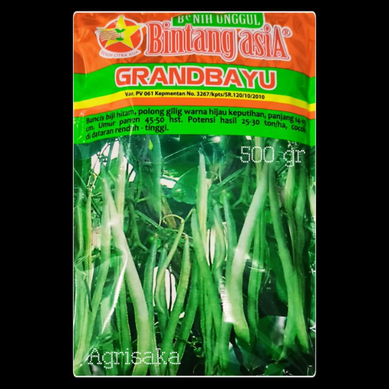 Jual Benih Buncis Biji Hitam GRANDBAYU 500 Gram - Bintang asiA | Shopee ...